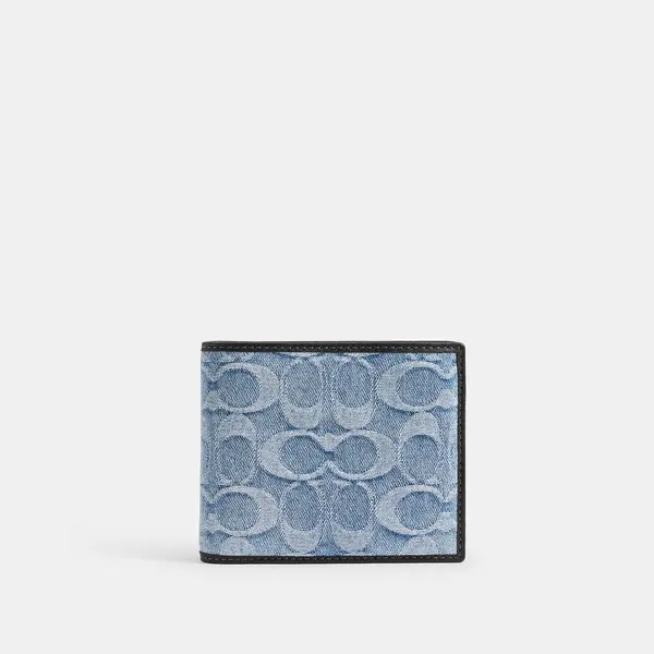 COACH OUTLET 3-in-1 Wallet In Loved Signature Denim - Light Indigo