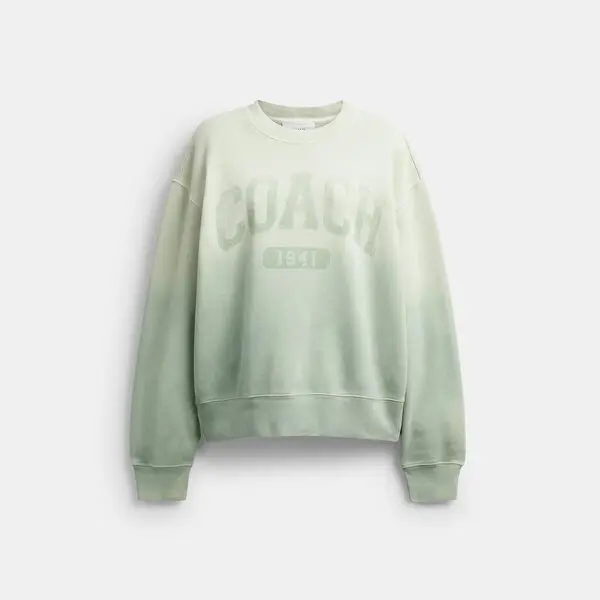 COACH OUTLET Coach Sporty Crewneck Sweatshirt In Organic Cotton - Mint