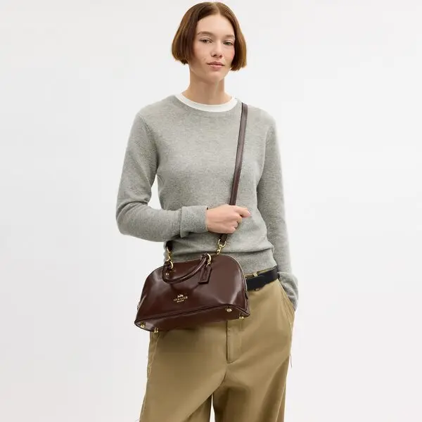 COACH OUTLET Coach Lara Satchel Bag - Gold/maple