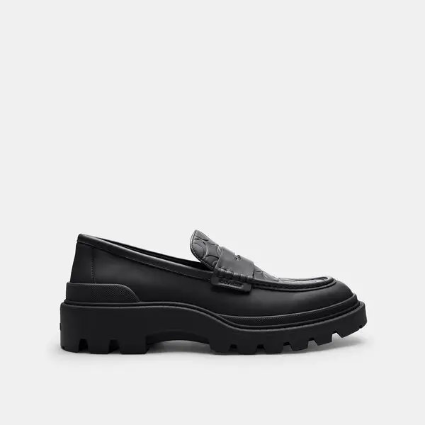 COACH OUTLET Coach Signature Print Loafers