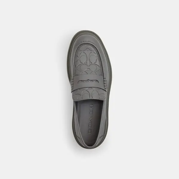 COACH OUTLET Signature Print Loafer - Charcoal