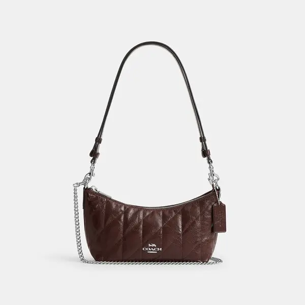 COACH OUTLET Caitlin Shoulder Bag With Quilting - Silver/maple