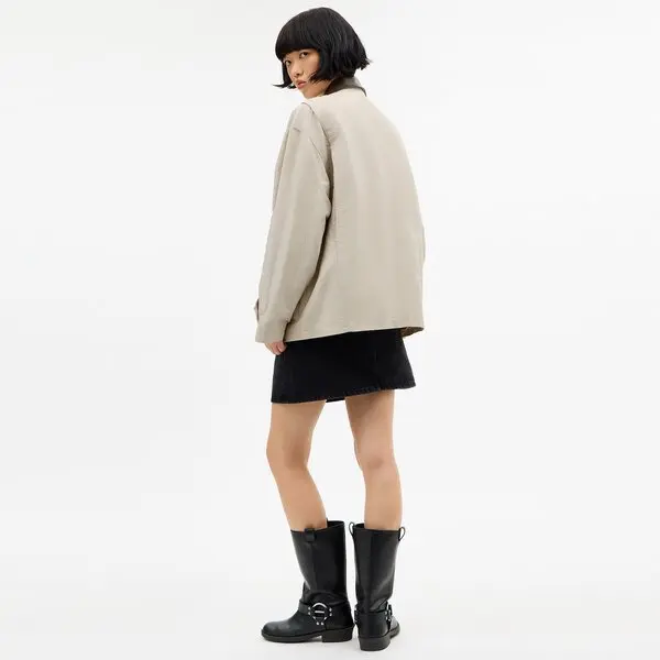COACH OUTLET Coach Waxed Country Jacket With Leather Details