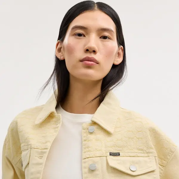COACH OUTLET Garment Dyed Denim Jacket