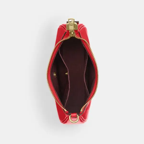 COACH OUTLET Teri Mini Crossbody Bag With Bow Detail - Gold/bright Cherry