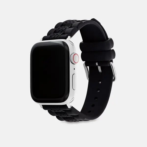 COACH OUTLET Signature Canvas Apple Watch Strap - Black