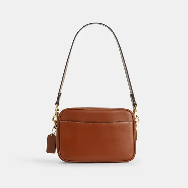 COACH OUTLET Mini Carey Crossbody Bag - Gold/cinnamon