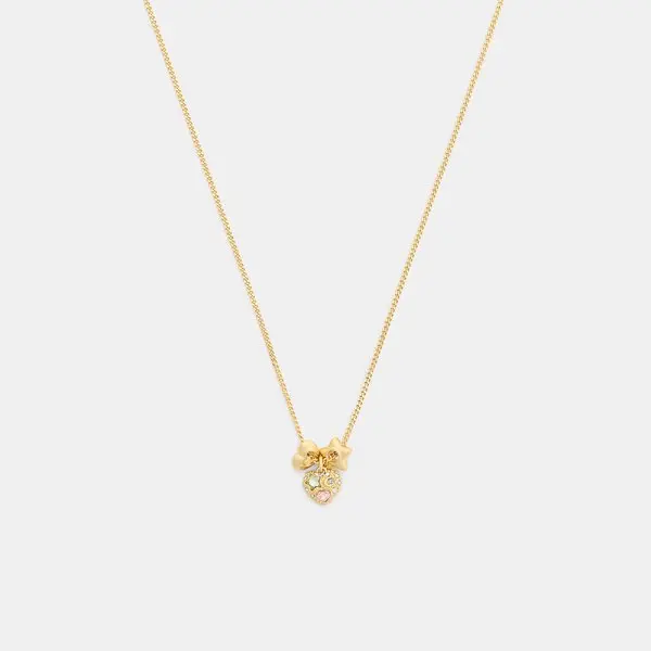 COACH OUTLET Stars And Hearts Rondell Pendant Necklace - Gold