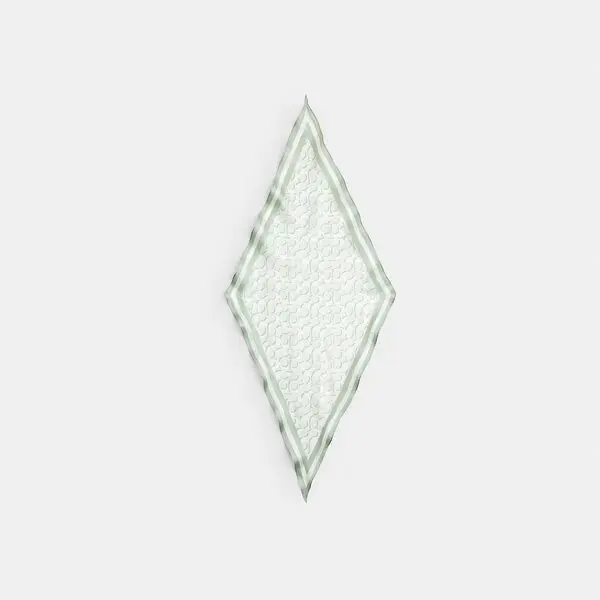 COACH OUTLET Signature Silk Diamond Scarf - Pistachio