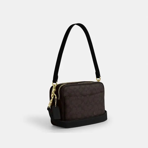 COACH OUTLET Coach Carey Crossbody Bag - Gold/walnut/black