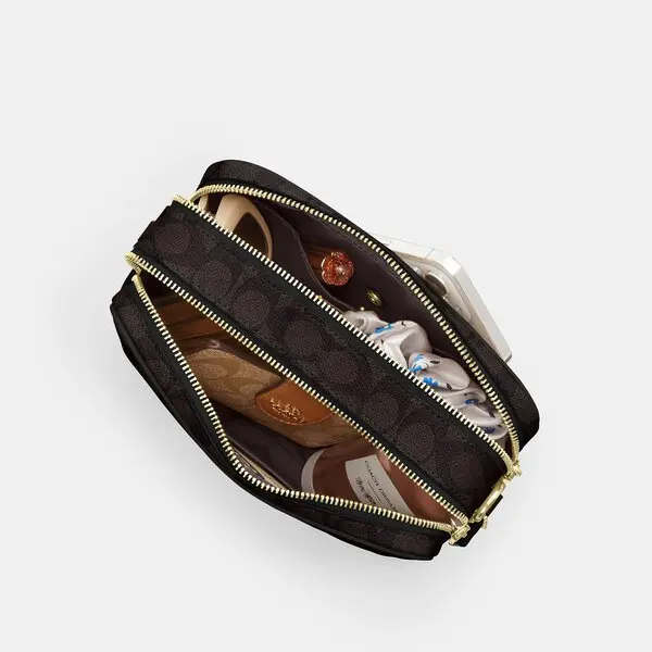 COACH OUTLET Coach Carey Crossbody Bag - Gold/walnut/black