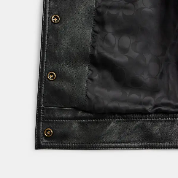 COACH OUTLET Heritage C Snap Front Shrunken Jacket