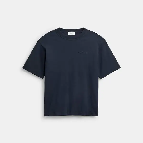 COACH OUTLET T-shirt In Organic Cotton - Navy