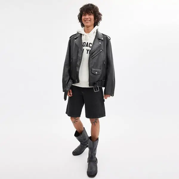 COACH OUTLET Coach Leather Moto Jacket