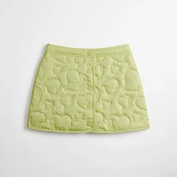 COACHTOPIA Loop Quilted Heart Mini Skirt