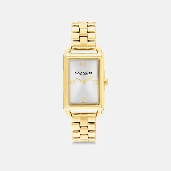 COACH OUTLET Rectangular Link Watch - Gold