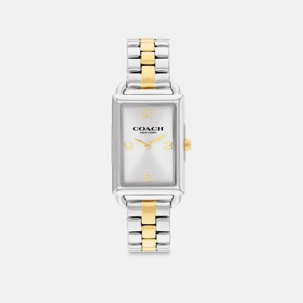 COACH OUTLET Rectangular Link Watch - Two Tone