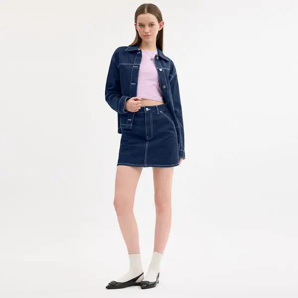 COACH OUTLET Denim Utility Skirt