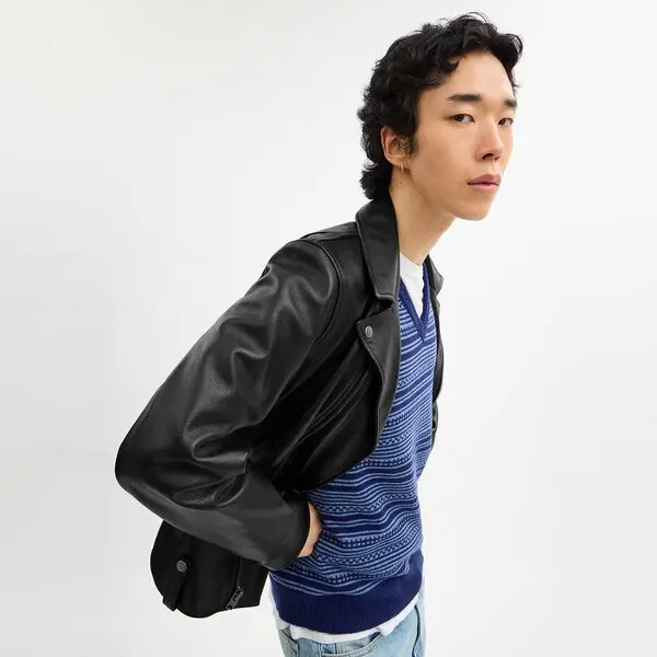 COACH OUTLET Coach Leather Moto Jacket