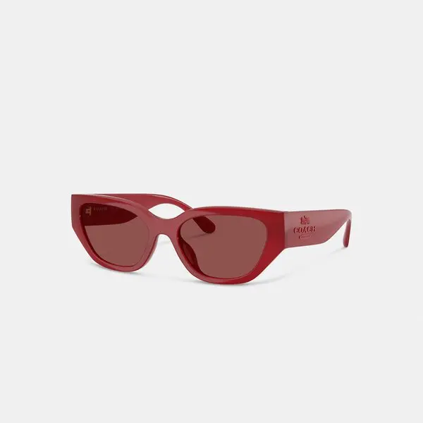 COACH OUTLET Coach Geometric Cat Eye Sunglasses - Red