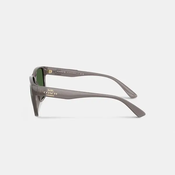 COACH OUTLET Coach Square Frame Sunglasses - Transparent Gray