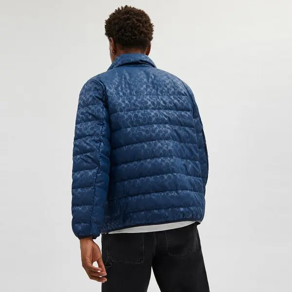 COACH OUTLET Coach Lightweight Down Jacket - Washed Navy