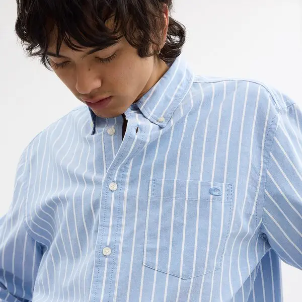 COACH OUTLET Long Sleeve Button Down Shirt
