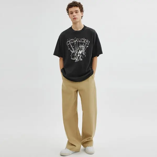 COACH OUTLET T Shirts -rex Relaxed T-shirt In Organic Cotton