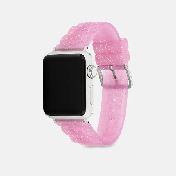 COACH OUTLET Apple Watch® Strap With Signature Mesh - Fuschia