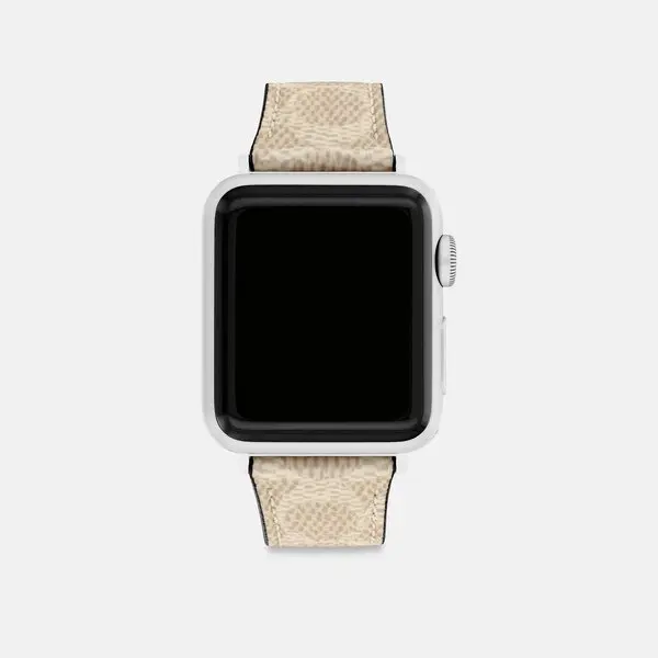 COACH OUTLET Apple Watch® Strap With Signature Mesh - Light Khaki