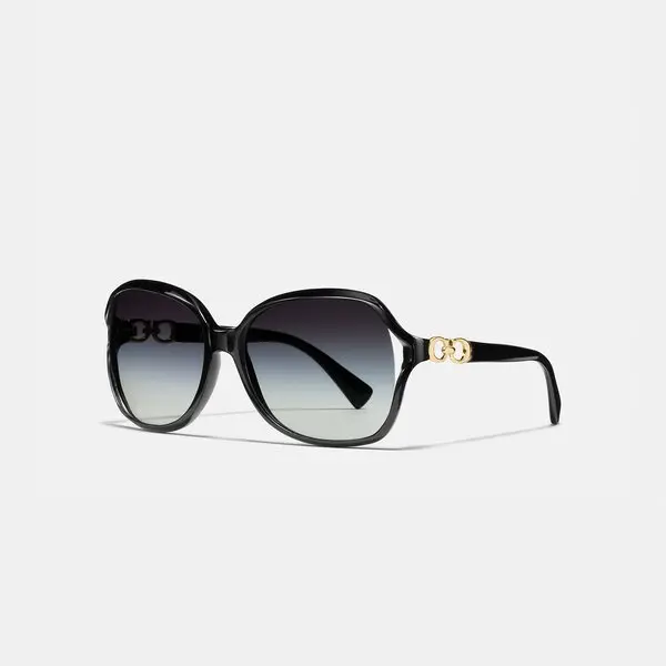 COACH OUTLET Coach Kissing C Sunglasses - Black
