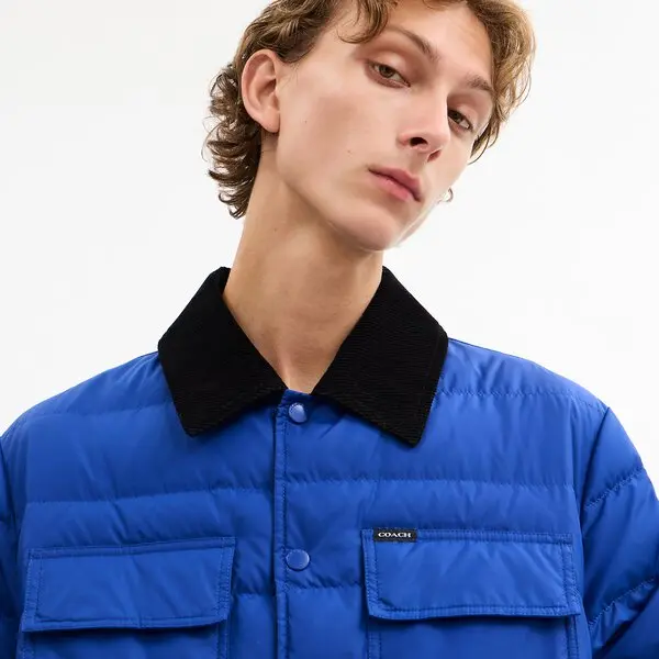 COACH OUTLET Coach Lightweight Down Shirt Jacket In Recycled Polyester