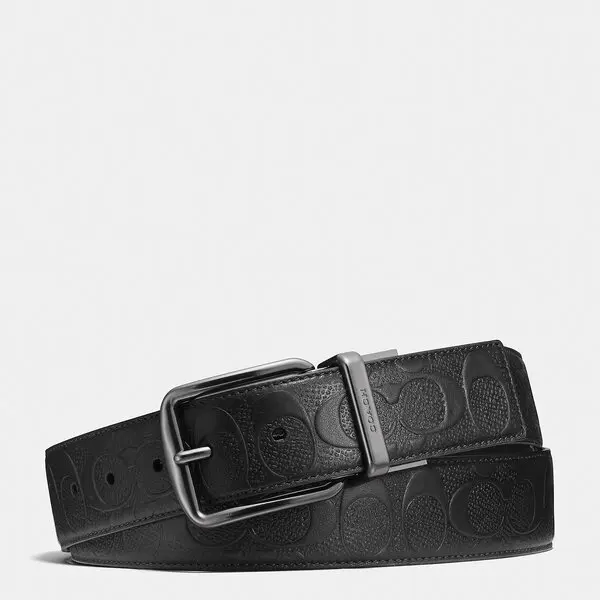 COACH OUTLET Harness Buckle Cut-to-size Reversible Belt - Black