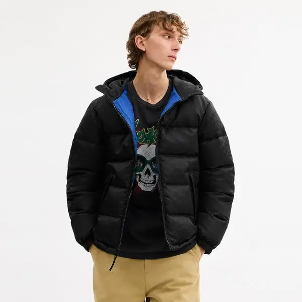 COACH OUTLET Tonal Signature Down Jacket - Black