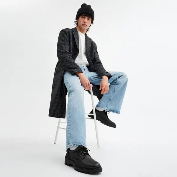 COACH OUTLET Coach Cameron Derby Shoes In Signature Leather - Black