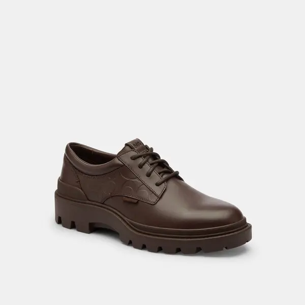 COACH OUTLET Coach Cameron Derby In Signature Leather - Maple