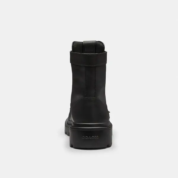 COACH OUTLET Lace-up Combat Boots - Black