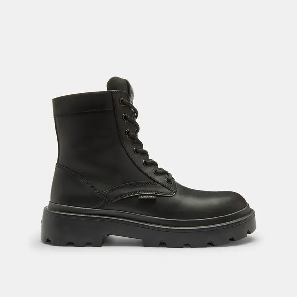 COACH OUTLET Lace-up Combat Boots - Black