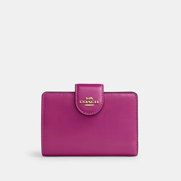 COACH OUTLET Medium Corner Zip Wallet - Im/magenta