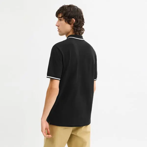 COACH OUTLET Signature Trim Polo In Organic Cotton - Black