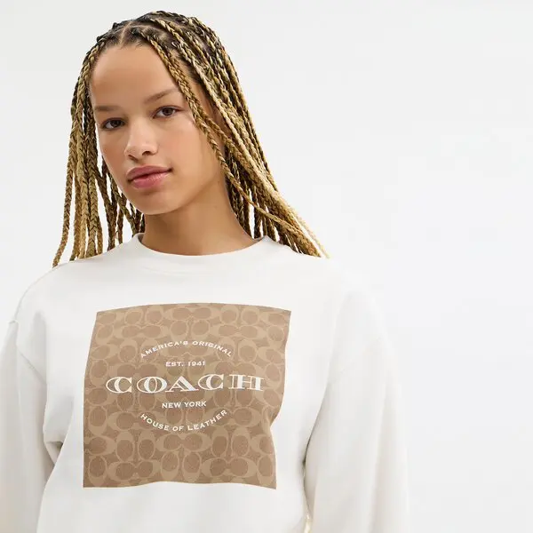 COACH OUTLET Signature Crewneck Sweatshirt