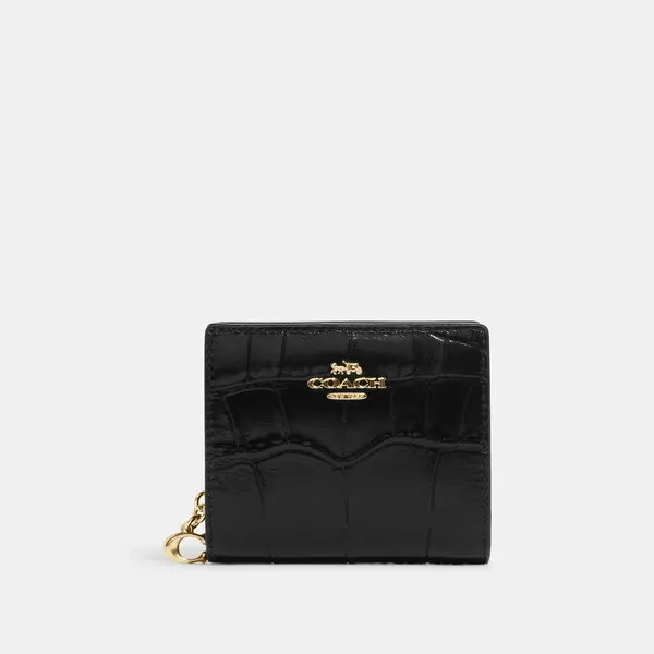 COACH OUTLET Snap Wallet - Gold/black