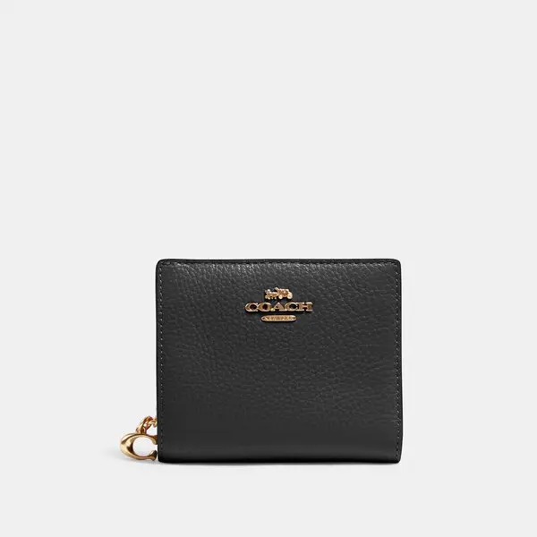 COACH OUTLET Snap Wallet - Gold/black