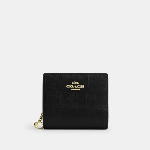 COACH OUTLET Snap Wallet - Gold/black