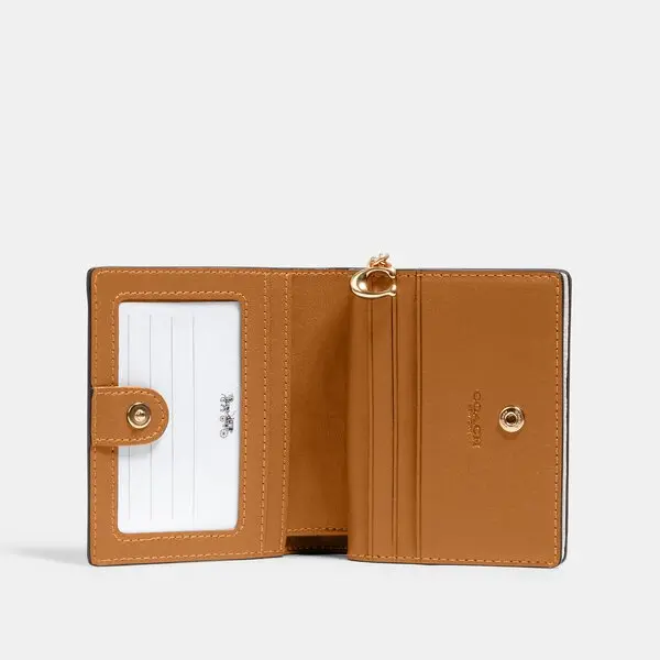 COACH OUTLET Snap Wallet - Gold/chalk