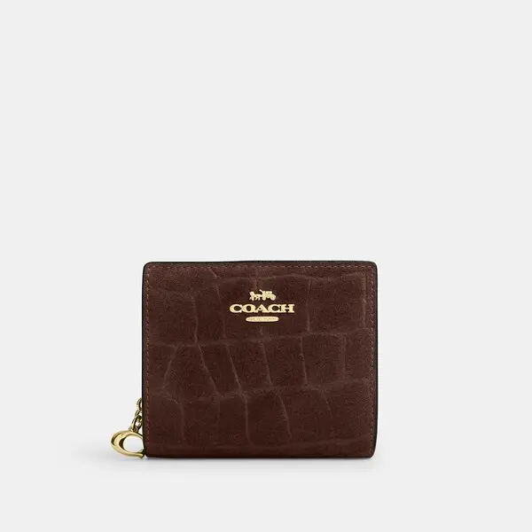 COACH OUTLET Snap Wallet - Gold/maple