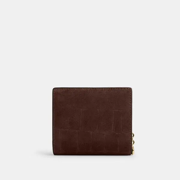 COACH OUTLET Snap Wallet - Gold/maple