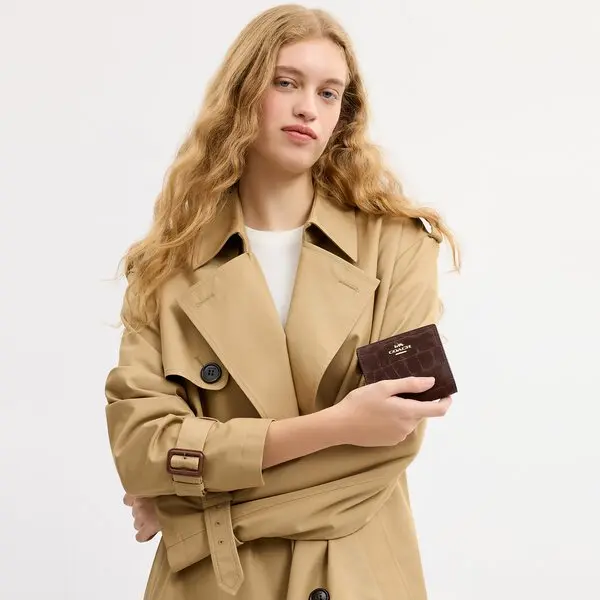 COACH OUTLET Snap Wallet - Gold/maple
