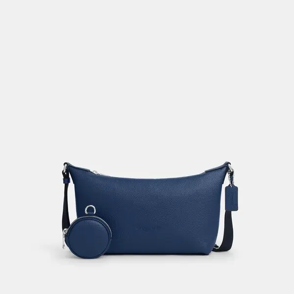 COACH OUTLET Small Finn Crossbody Bag With Pouch - Silver/deep Blue