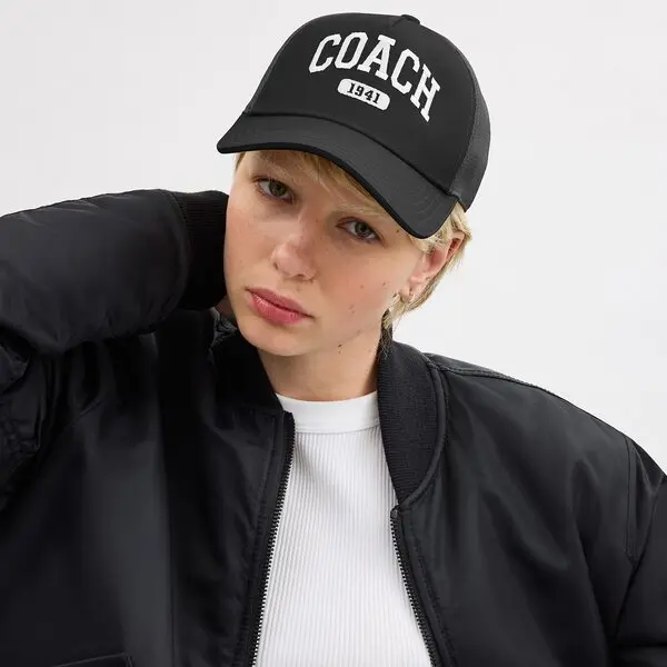 COACH OUTLET Coach 1941 Embroidered Trucker Hat - Black